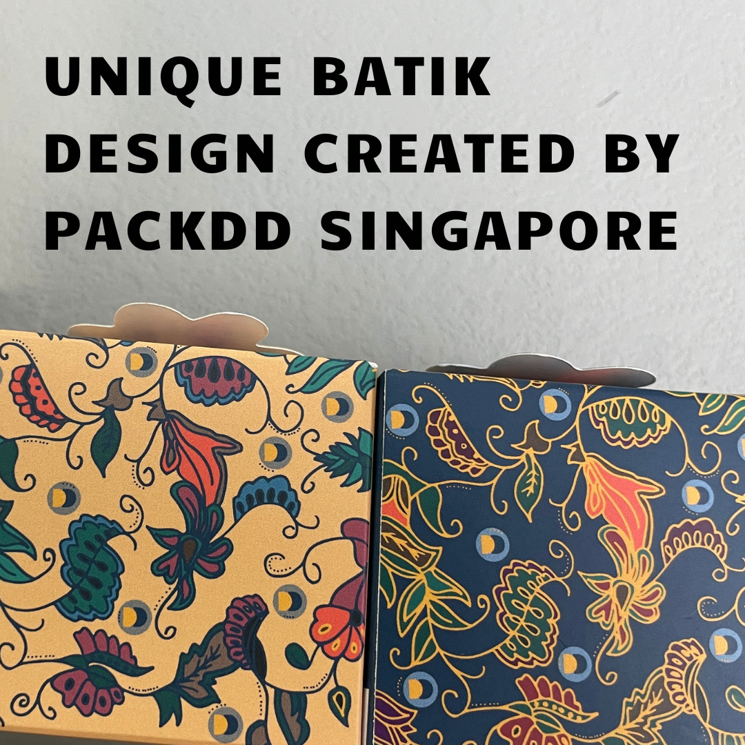 Dark Blue Batik Print Gift Box - 10pcs