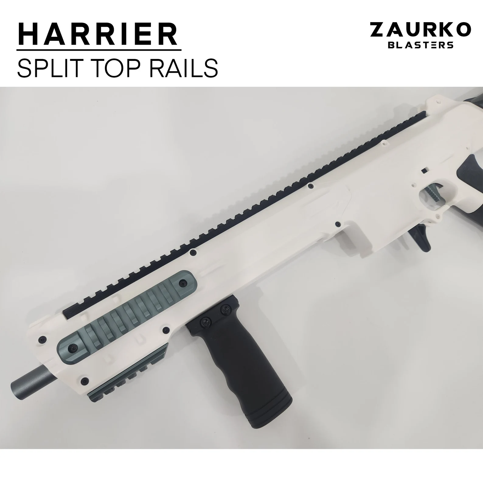 Zaurko Blasters - Harrier Split Top Rails (PLA+)