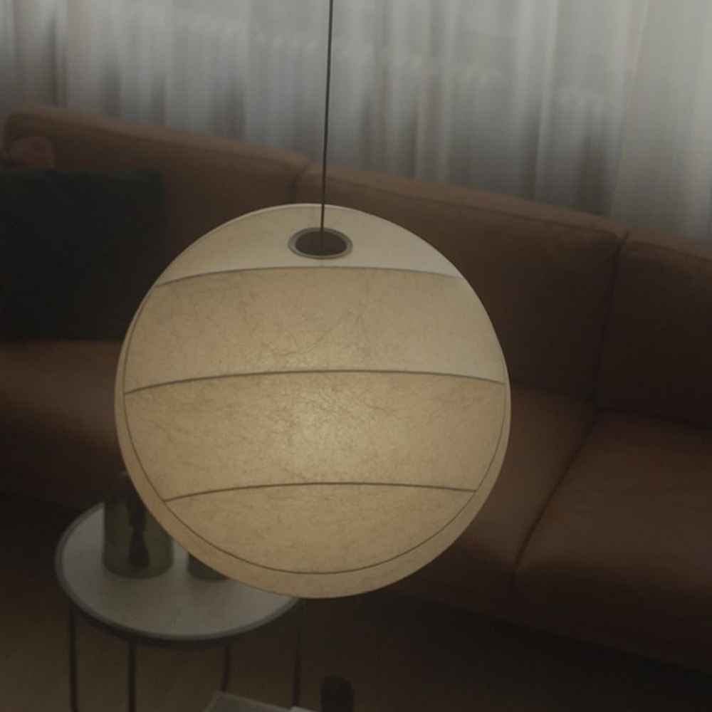 Japanese Modern Silk Pendant Lamp Chic Contemporary Lights For Bedroom