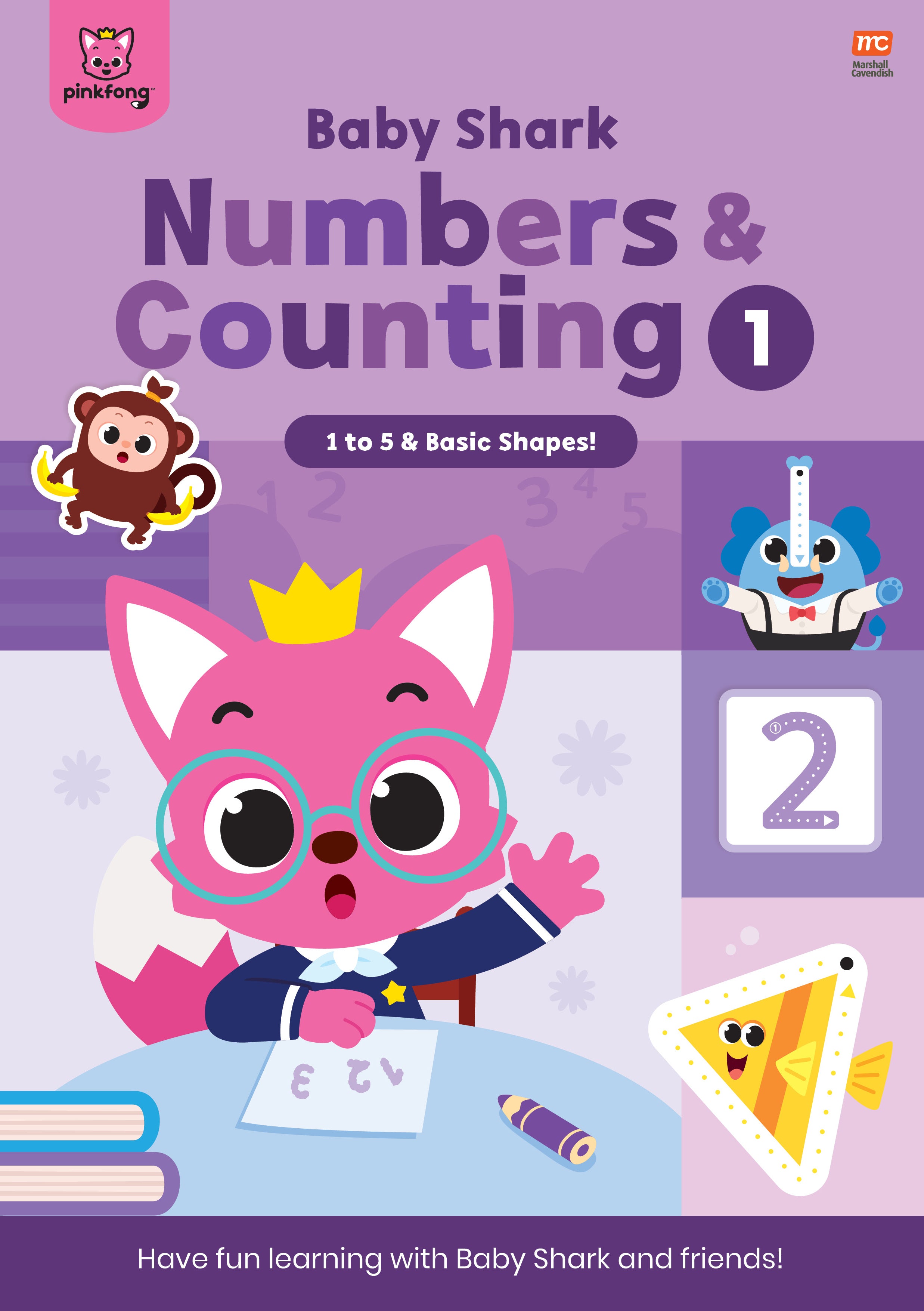[Pre-Order] Baby Shark Numbers and Counting Activity Books 1 - 4
