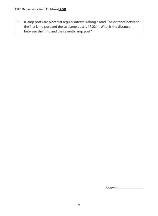 PSLE Mathematics Word Problems FAQs