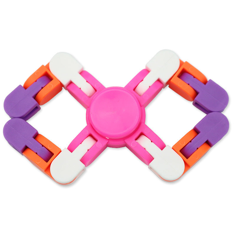 Creative Wacky Fidget Spinning Toy with Flexible Bendable Shapes