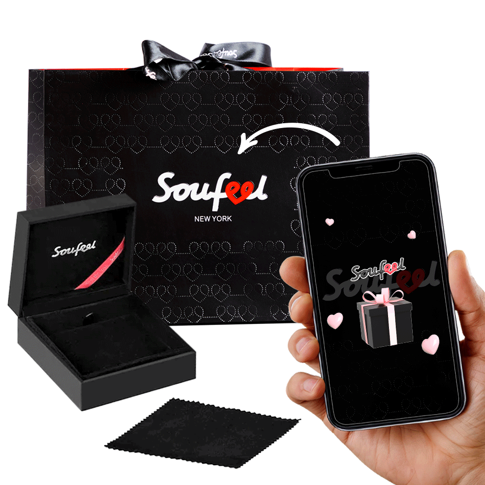 AR View - Soufeel Bracelet Box with Package Bag and Polishing Cloth