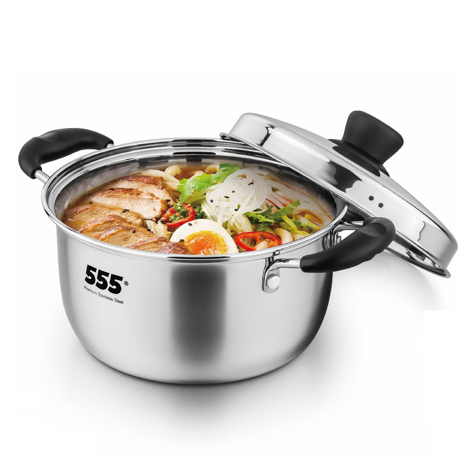 555 Premium Stainless Steel Sauce Pot - 304 Stainless Steel 0.88mm Thi