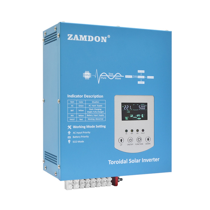 1kw 2kw 3kw 5kw 6kw Hybrid Inverter 12v 24v 48v-Zamdon