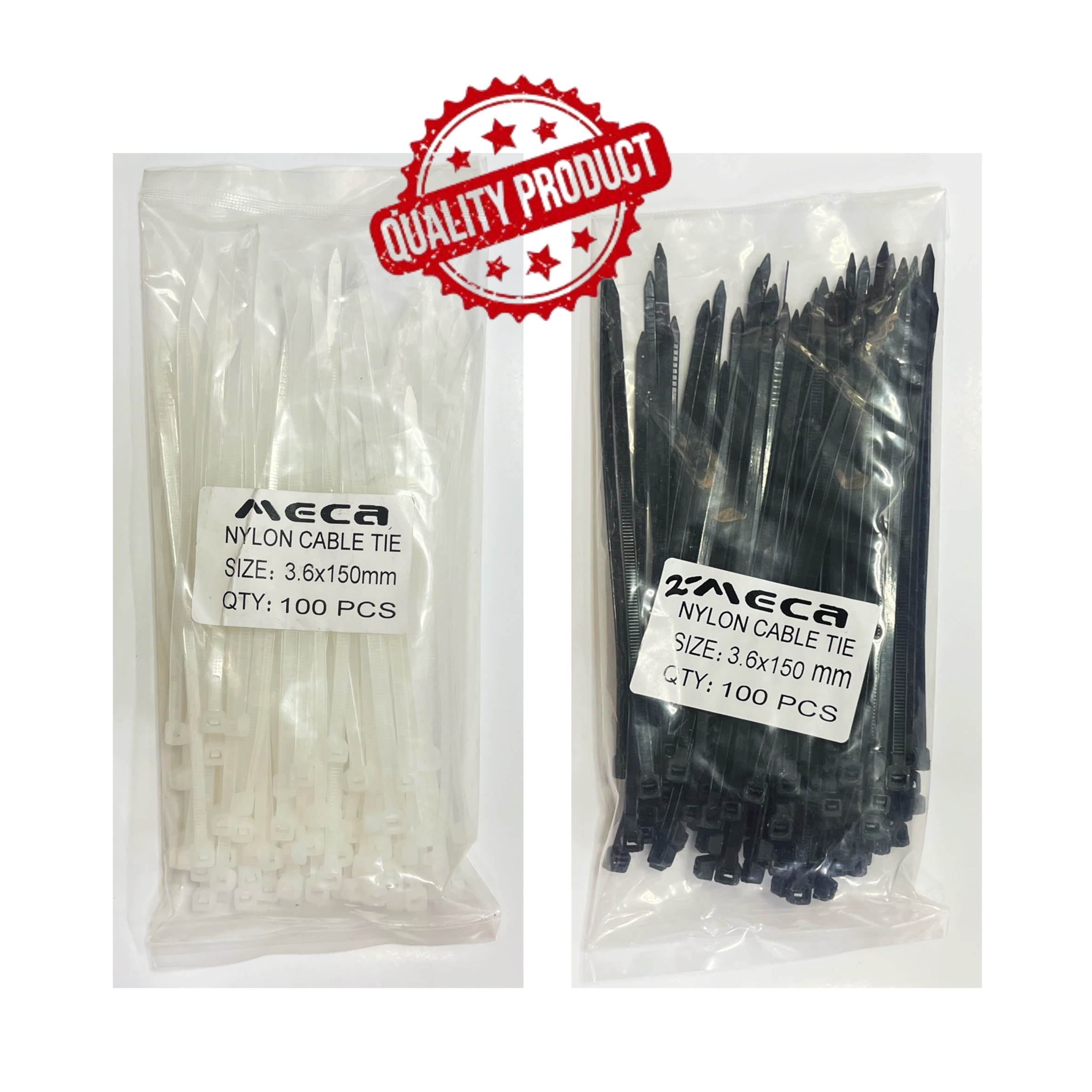 MECA Nylon Cable Wire Tie Fastener (100 Pieces / Pack)-GoKimDiam