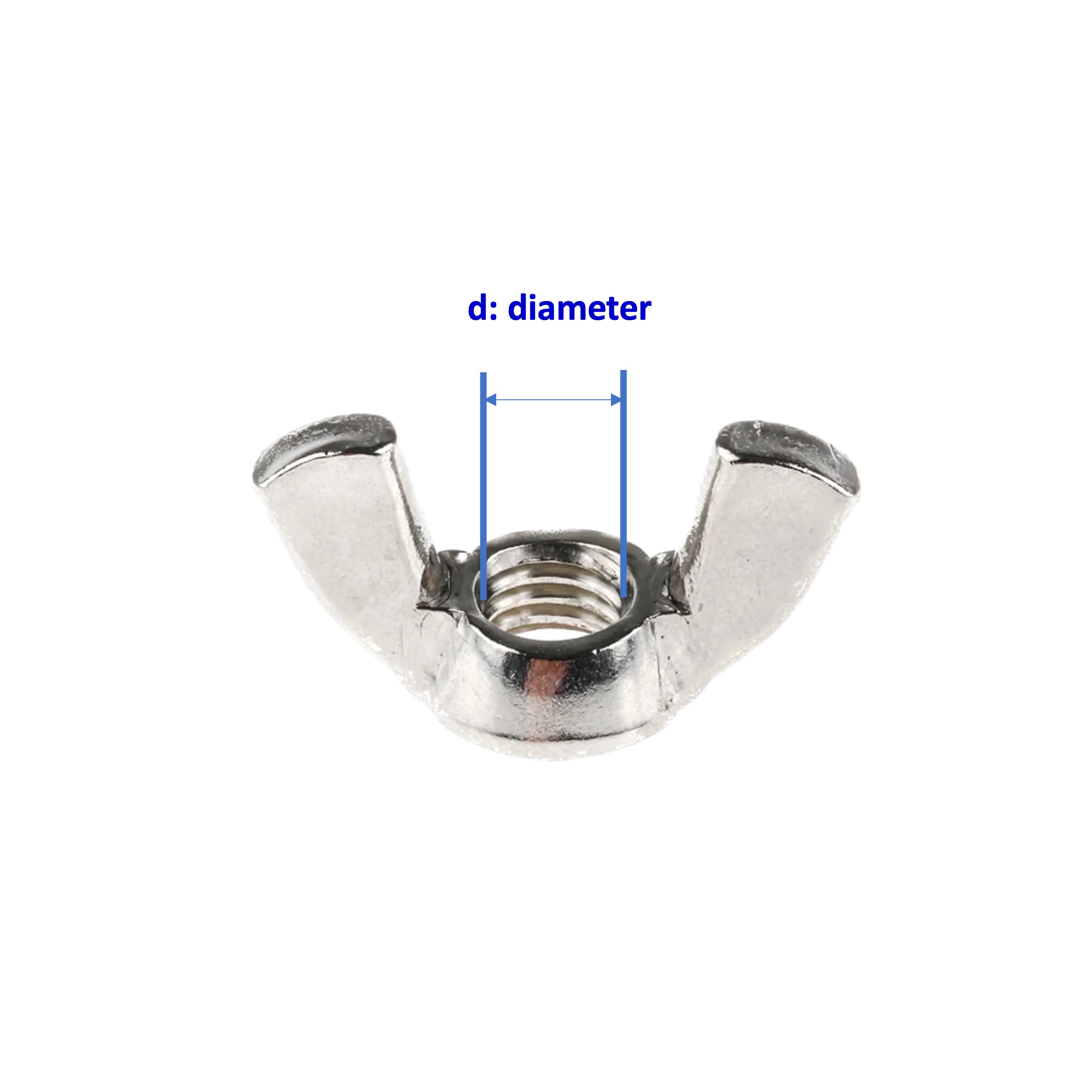 Wing Nuts Butterfly Nuts (5pcs) -GoKimDiam